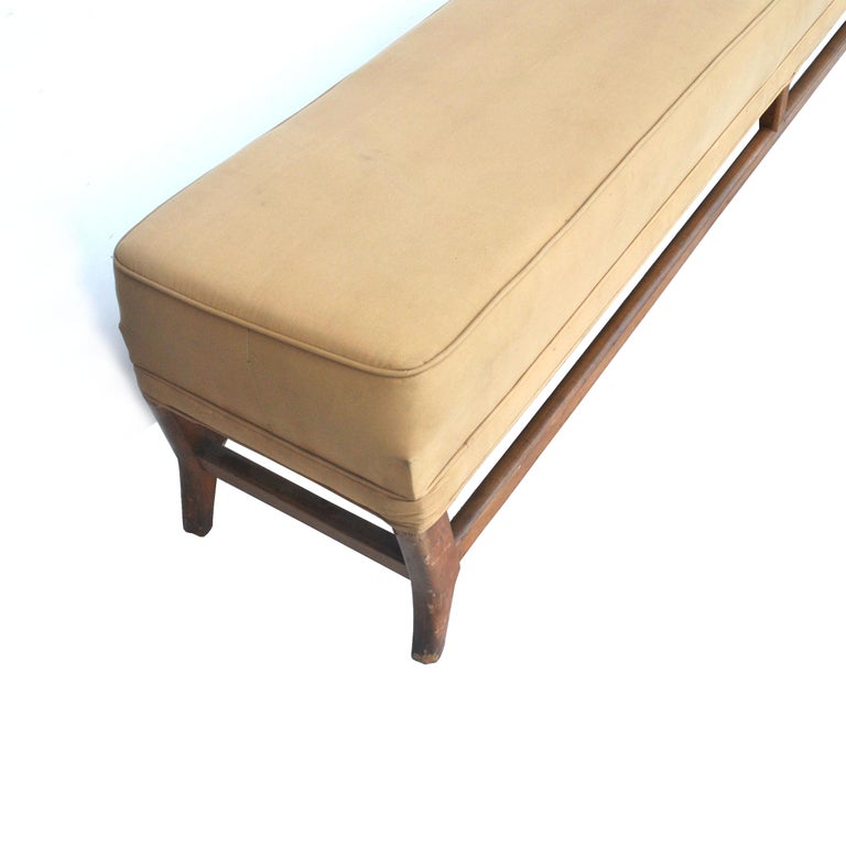 7ft Mid Century Bench For Sale at 1stDibs