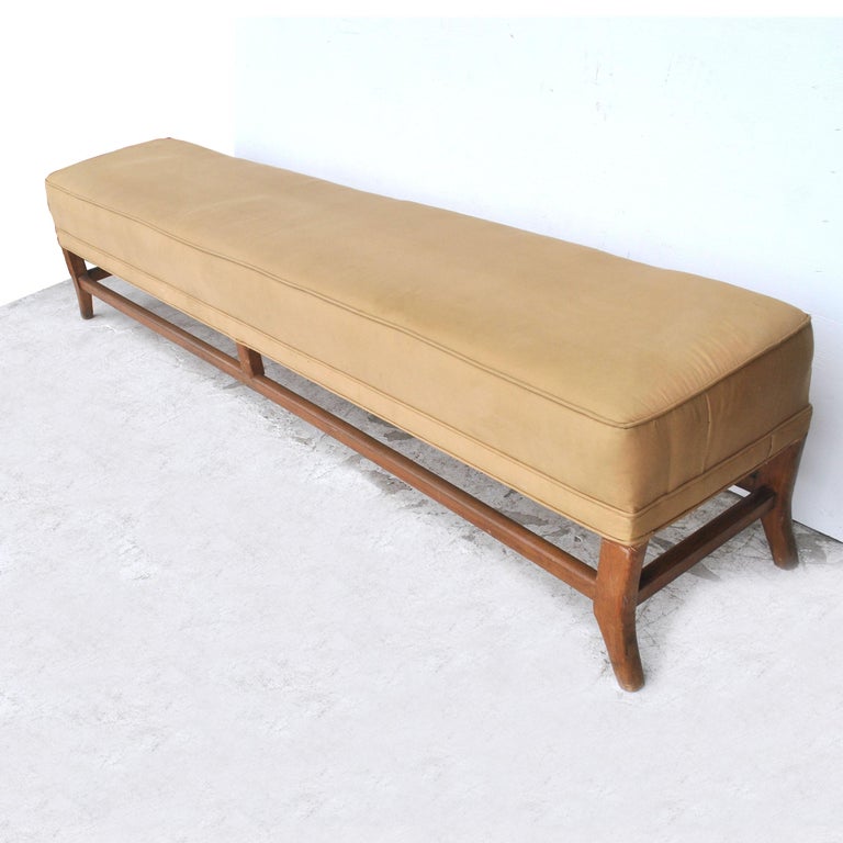7ft Mid Century Bench For Sale at 1stDibs