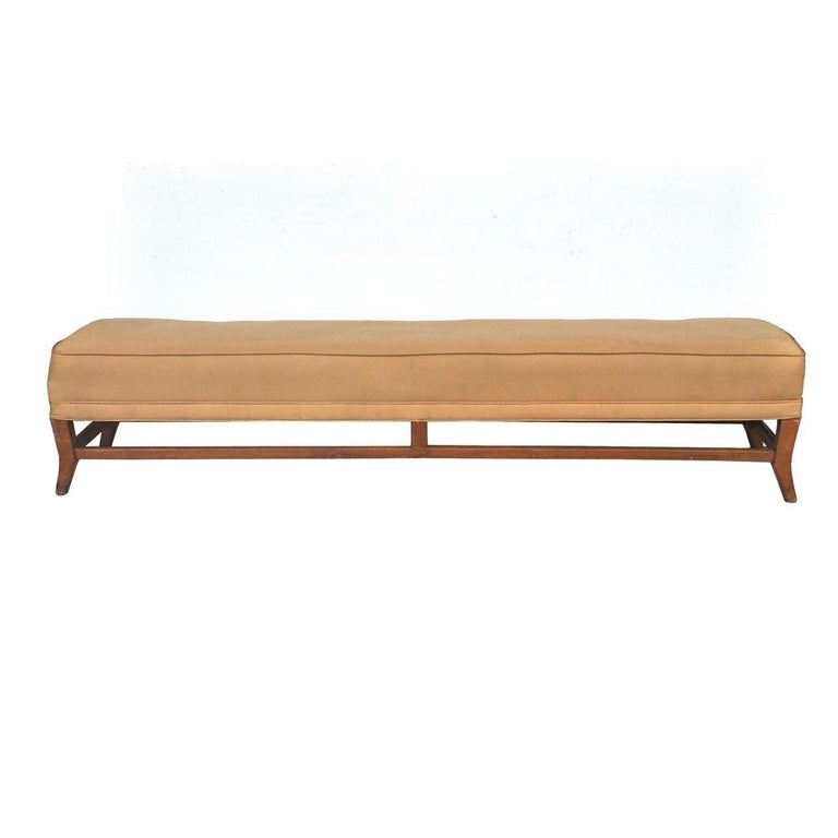 7ft Mid Century Bench For Sale at 1stDibs