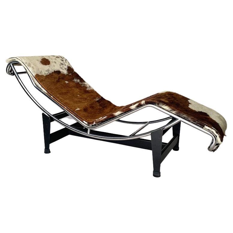 Le Corbusier LC4 Chrome and Leather Lounge Chair at 1stDibs