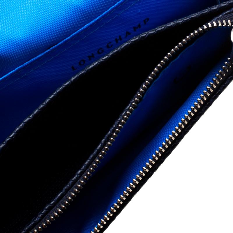 Longchamp Blue Leather Quadri Crossbody Bag For Sale at 1stDibs ...
