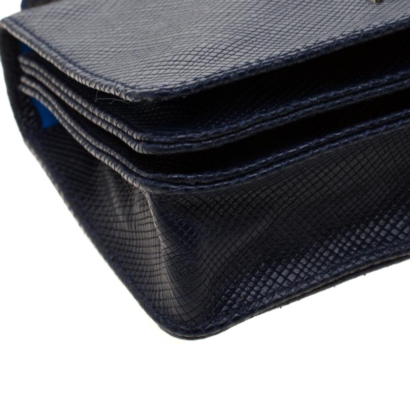 Longchamp Blue Leather Quadri Crossbody Bag For Sale at 1stDibs ...