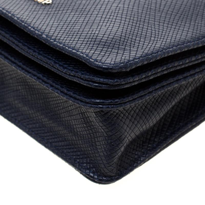 Longchamp Blue Leather Quadri Crossbody Bag For Sale at 1stDibs ...