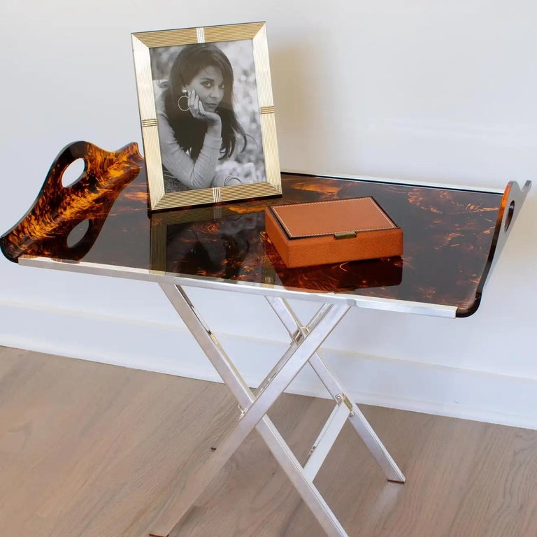 Longchamp France Hand-Stitched Cognac Leather Box, 1940s For Sale at ...