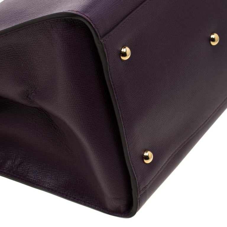 Longchamp Purple Leather Le Pliage Heritage Tote at 1stDibs | longchamp ...