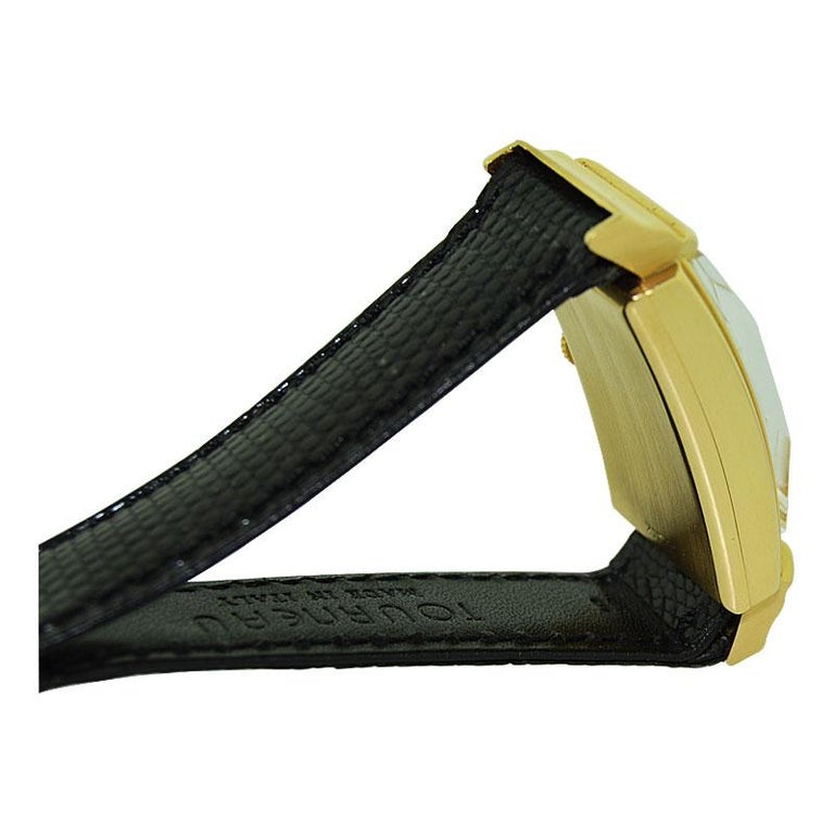 Longines 14 Karat Yellow Gold Art Deco Tank Style Watch with Original ...