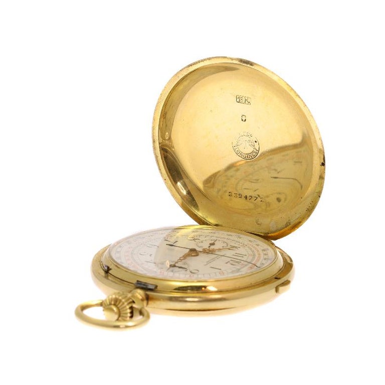 Longines Antique 18 Karat Yellow Gold Chronometer Pocket Watch, circa ...