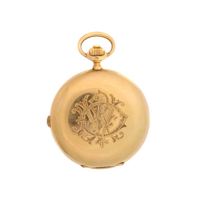 Longines Antique 18 Karat Yellow Gold Chronometer Pocket Watch, circa ...