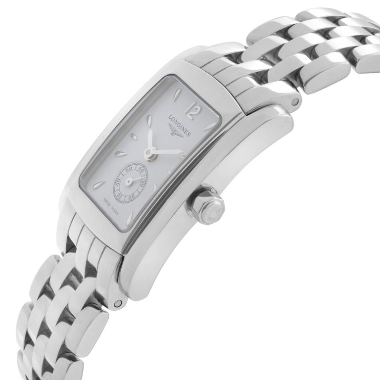 Longines DolceVita Stainless Steel White Dial Quartz Ladies Watch L5 ...