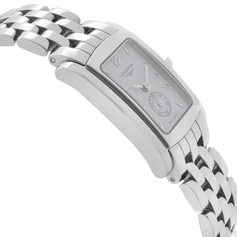 Longines DolceVita Stainless Steel White Dial Quartz Ladies Watch L5 ...