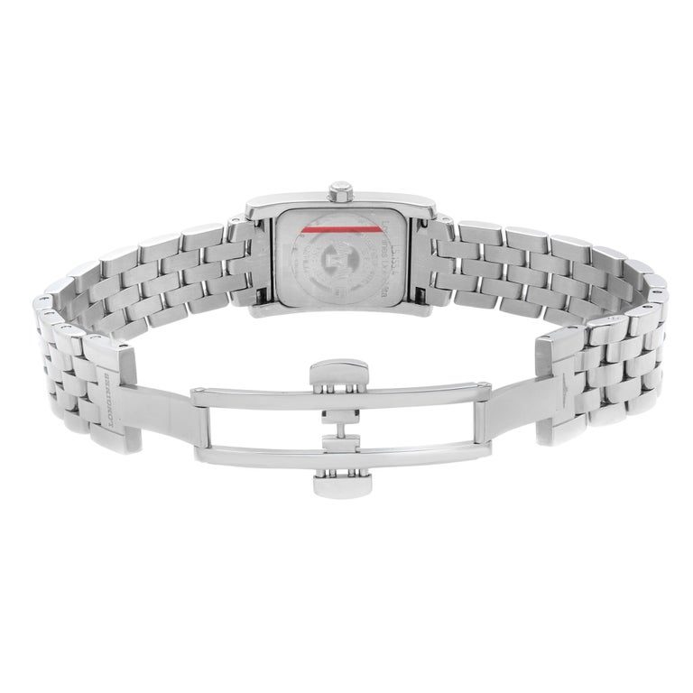 Longines DolceVita Stainless Steel White Dial Quartz Ladies Watch L5 ...