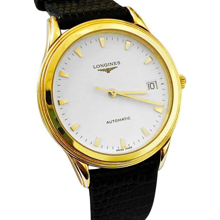 Longines Flagship Men's Automatic Watch 18 Karat Yellow Gold Case For ...