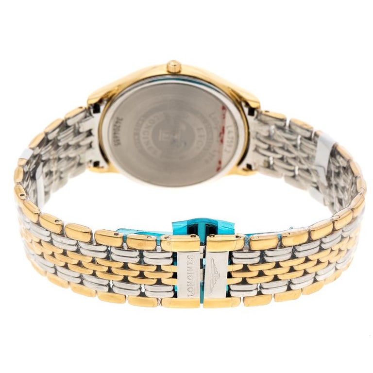 Longines Gold Two-tone Stainless Steel Lyre L4.759.2 Men's Wristwatch ...