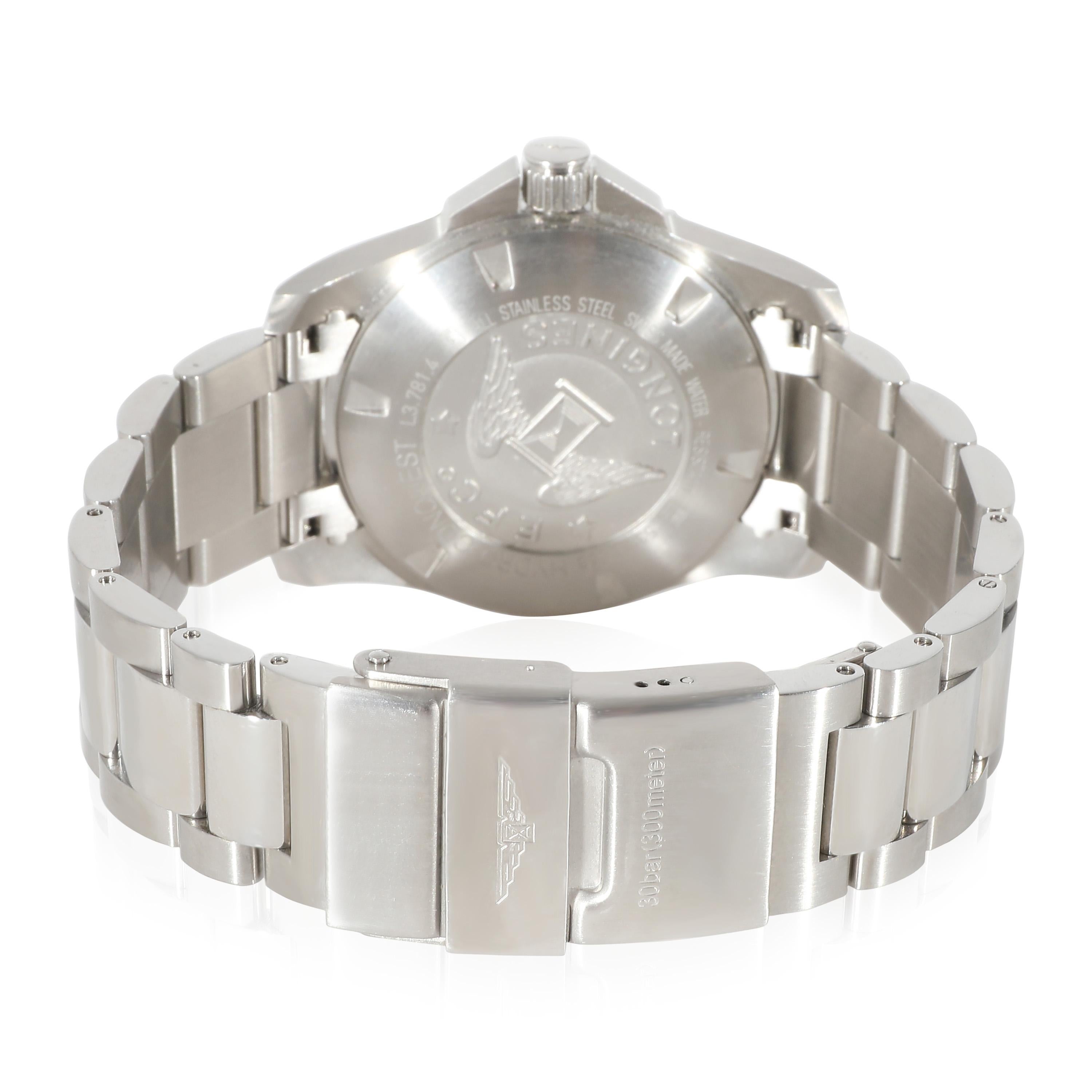 Longines Hydroquest L3.781.4.96.6 Men's Watch in Stainless Steel For ...