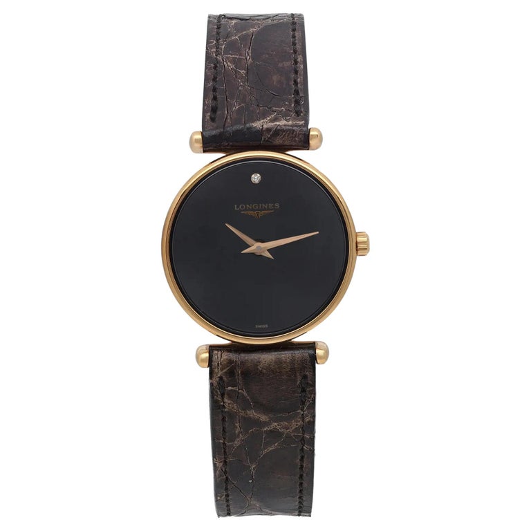 Longines La Grande Classique Steel Diamond Black Dial Ladies Watch L4 ...