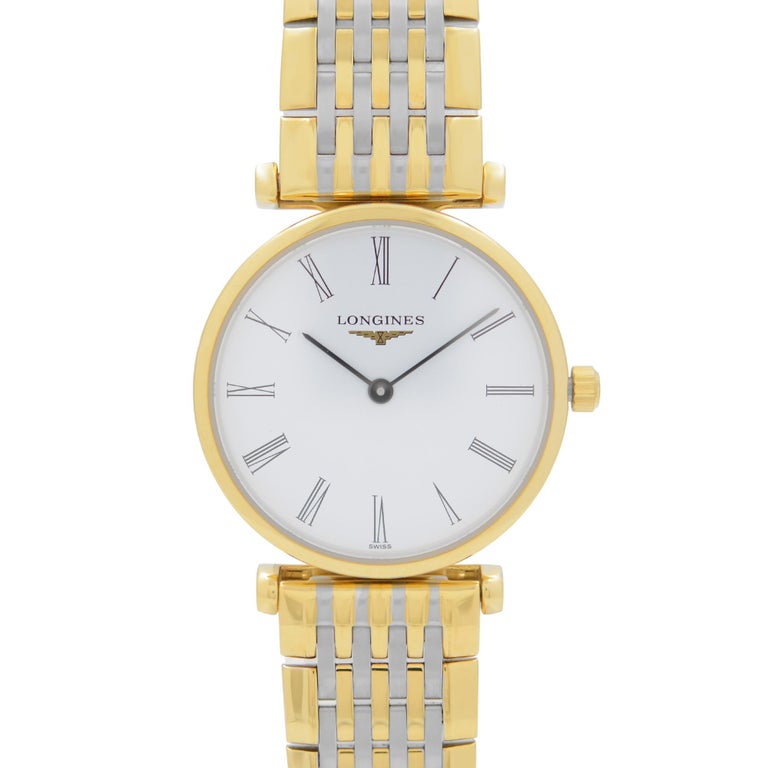 Longines La Grande Classique Steel Gold White Dial Mens Quartz Watch ...