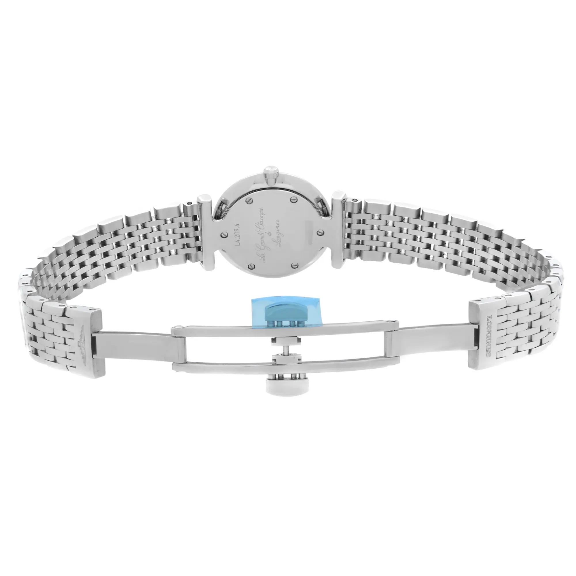 Longines La Grande Classique Steel White Roman Dial Ladies Watch L4.209 ...