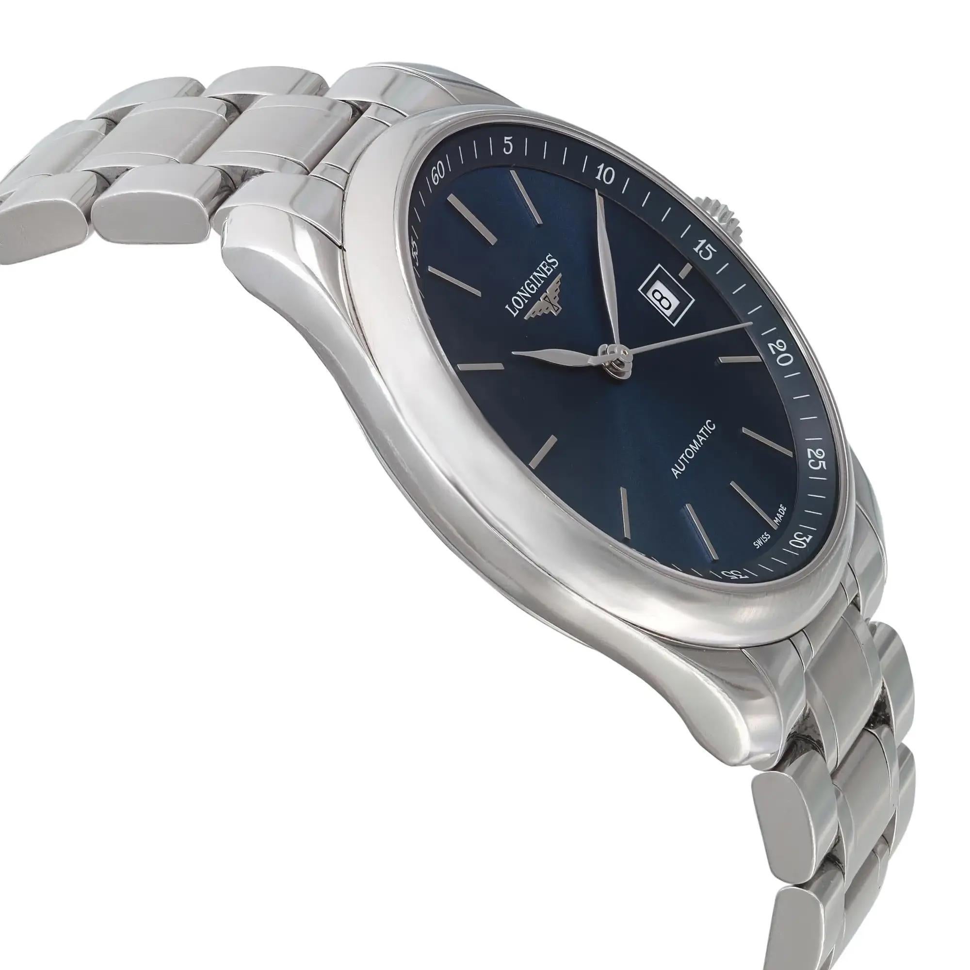 Longines Master Collection 40mm Steel Blue Dial Automatic Watch L2.793 ...
