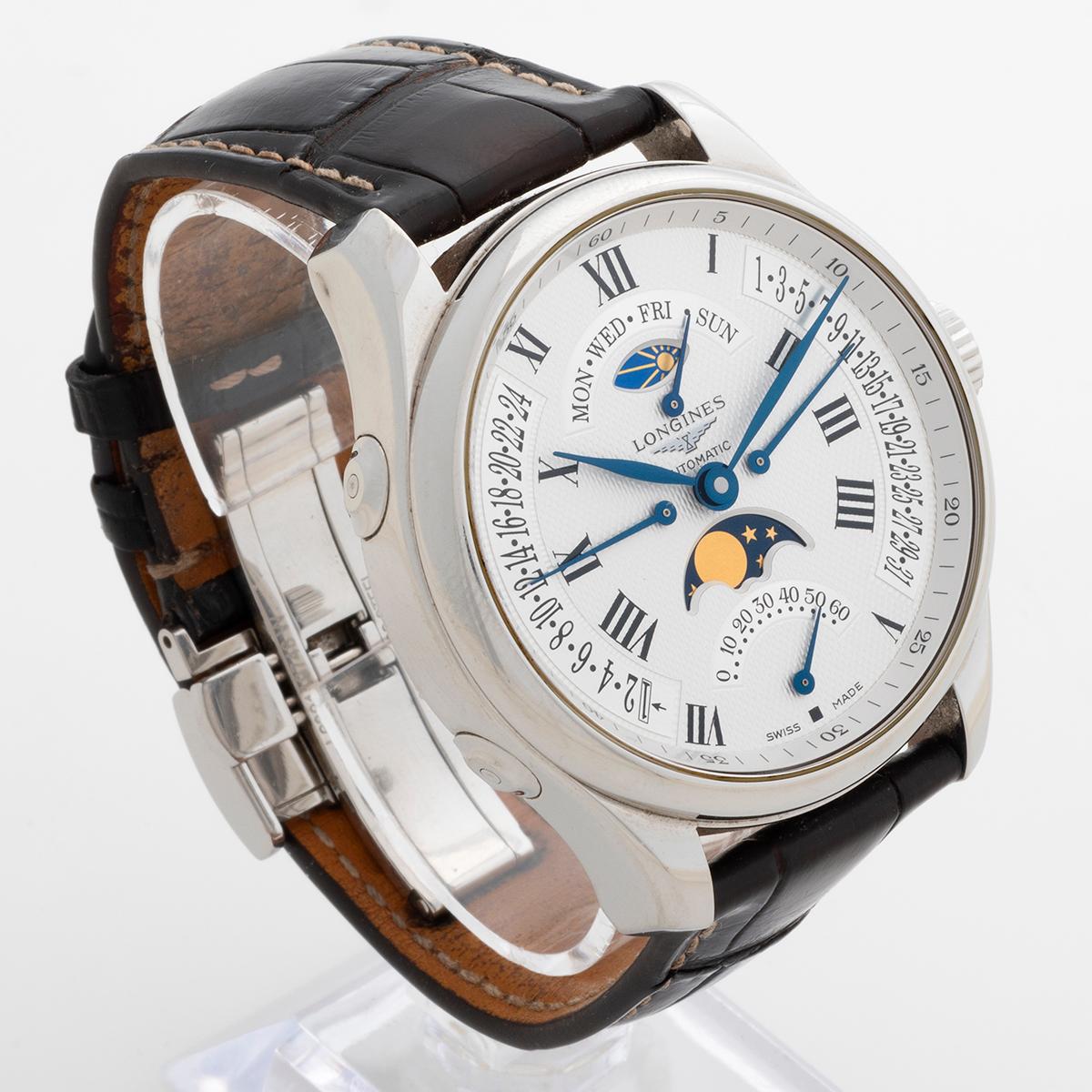 Longines Master Collection Retrograde Moonphase Ref L2.739.4, Excellent ...