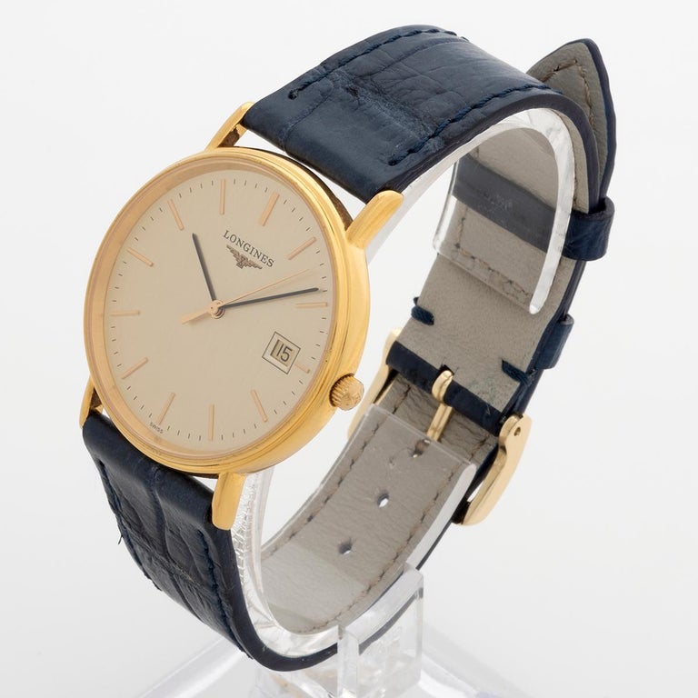 Longines Presence Quartz Ref L4.720.2, Champagne Dial, Excellent ...