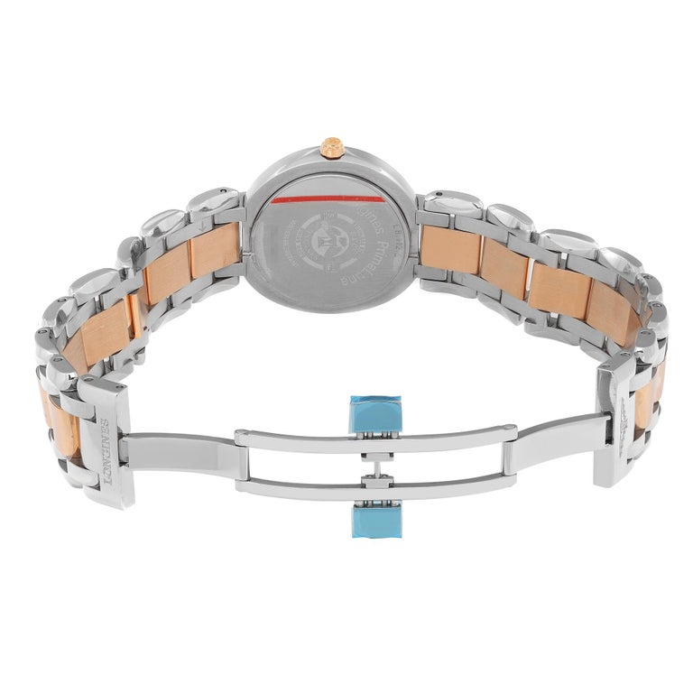 Longines Primaluna Two Tone Steel White MOP Dial Ladies Watch L8.112.5 ...