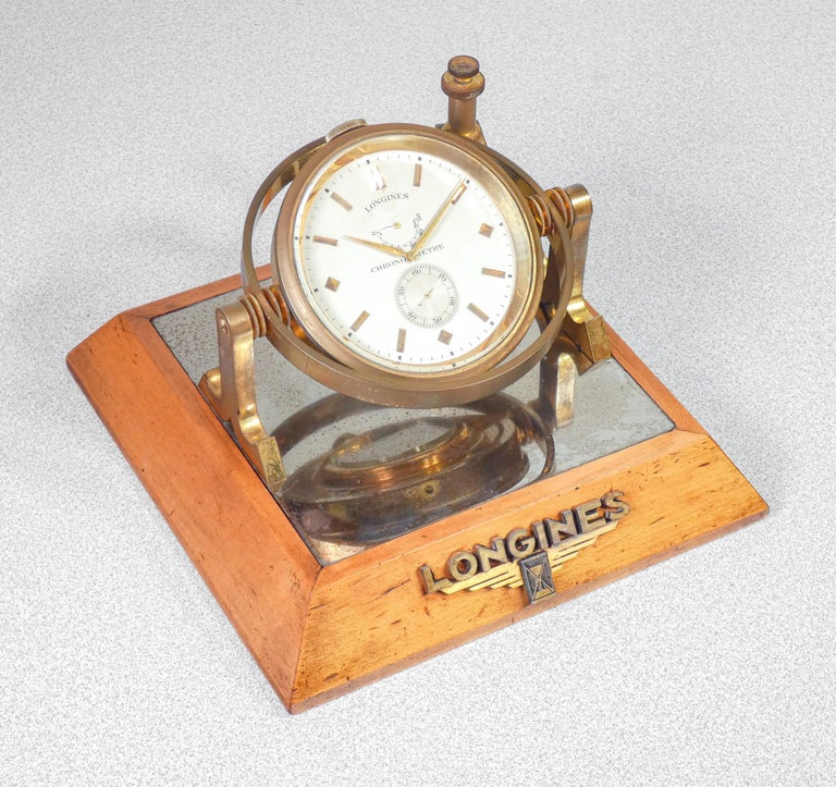 Horloge de bureau Longines «att Tid » exacte avec chronomètre Cal, 24 ...