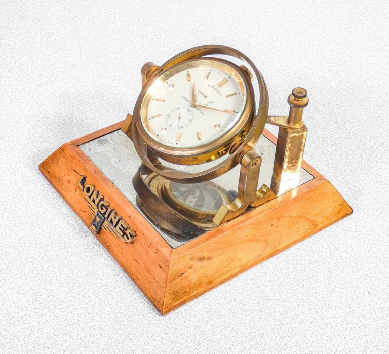 Horloge de bureau Longines «att Tid » exacte avec chronomètre Cal, 24 ...