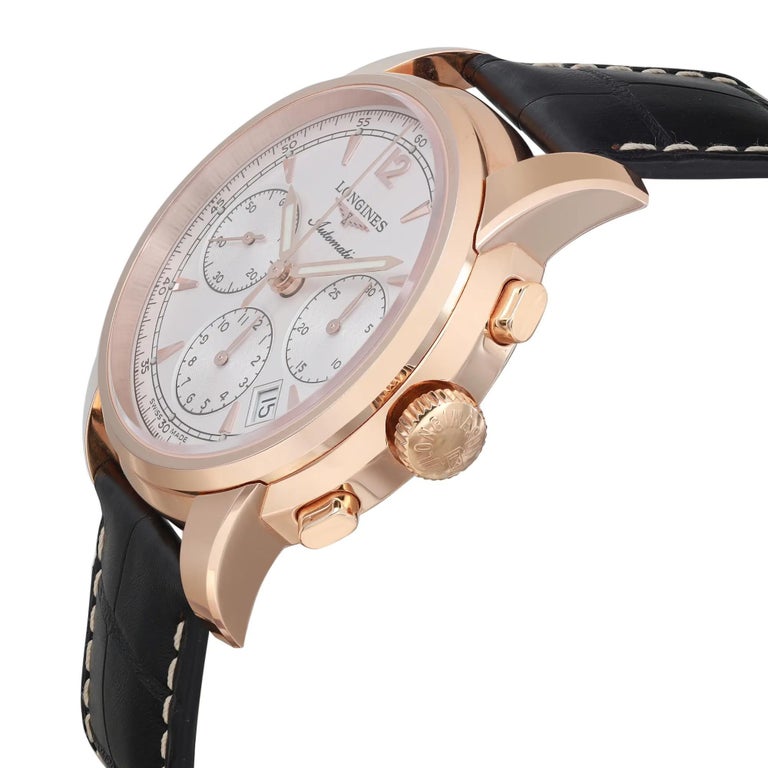 Longines Saint-Imier 18k Rose Gold White Dial Automatic Men Watch L2 ...