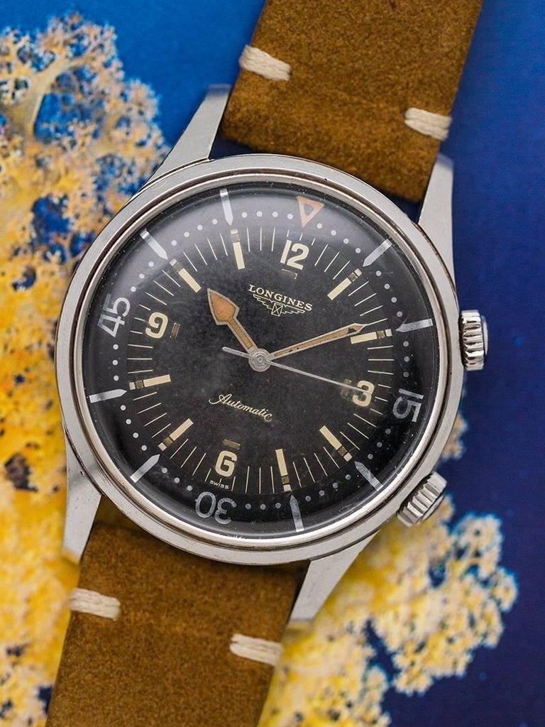 Longines Stainless Steel Super Compressor Diver’s Manual Wristwatch Ref ...