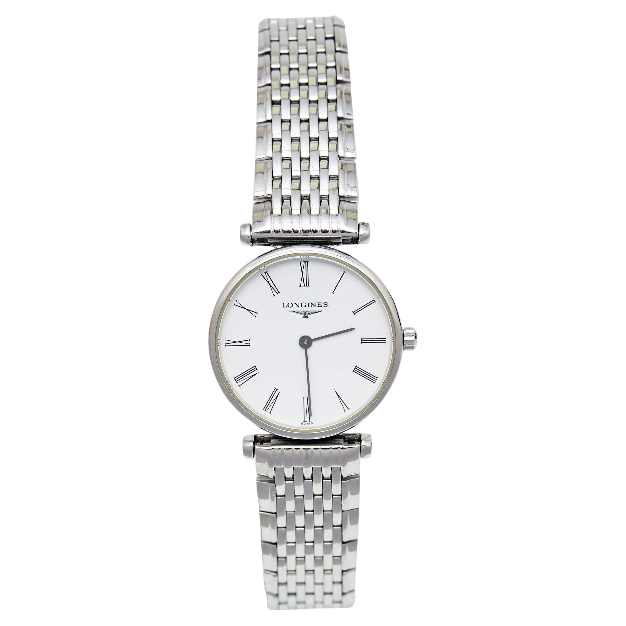 Longines White Stainless Steel La Grande Classique De Longines ...