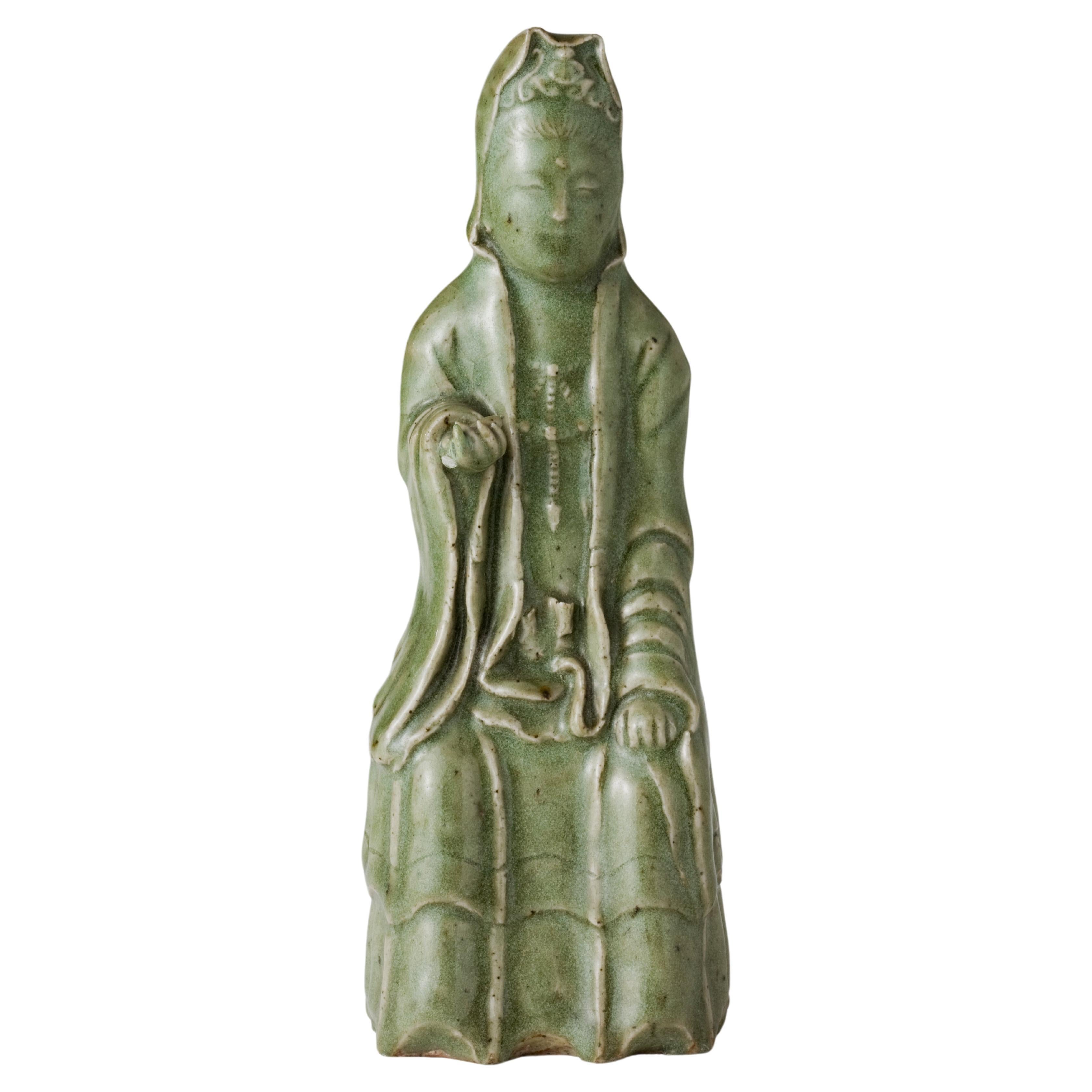 French 19th Century Antique White Painted Pedestal Table with Gray ...