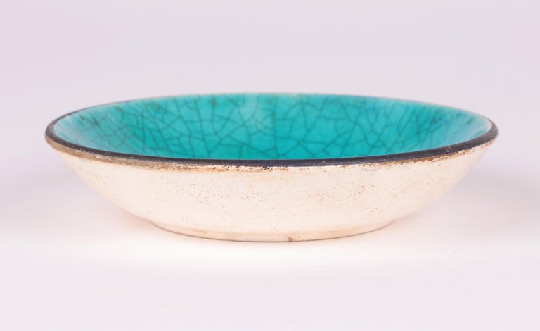 Longwy Early French Majolica Glazed Floral Landscape Pin Dish For Sale At 1stdibs
