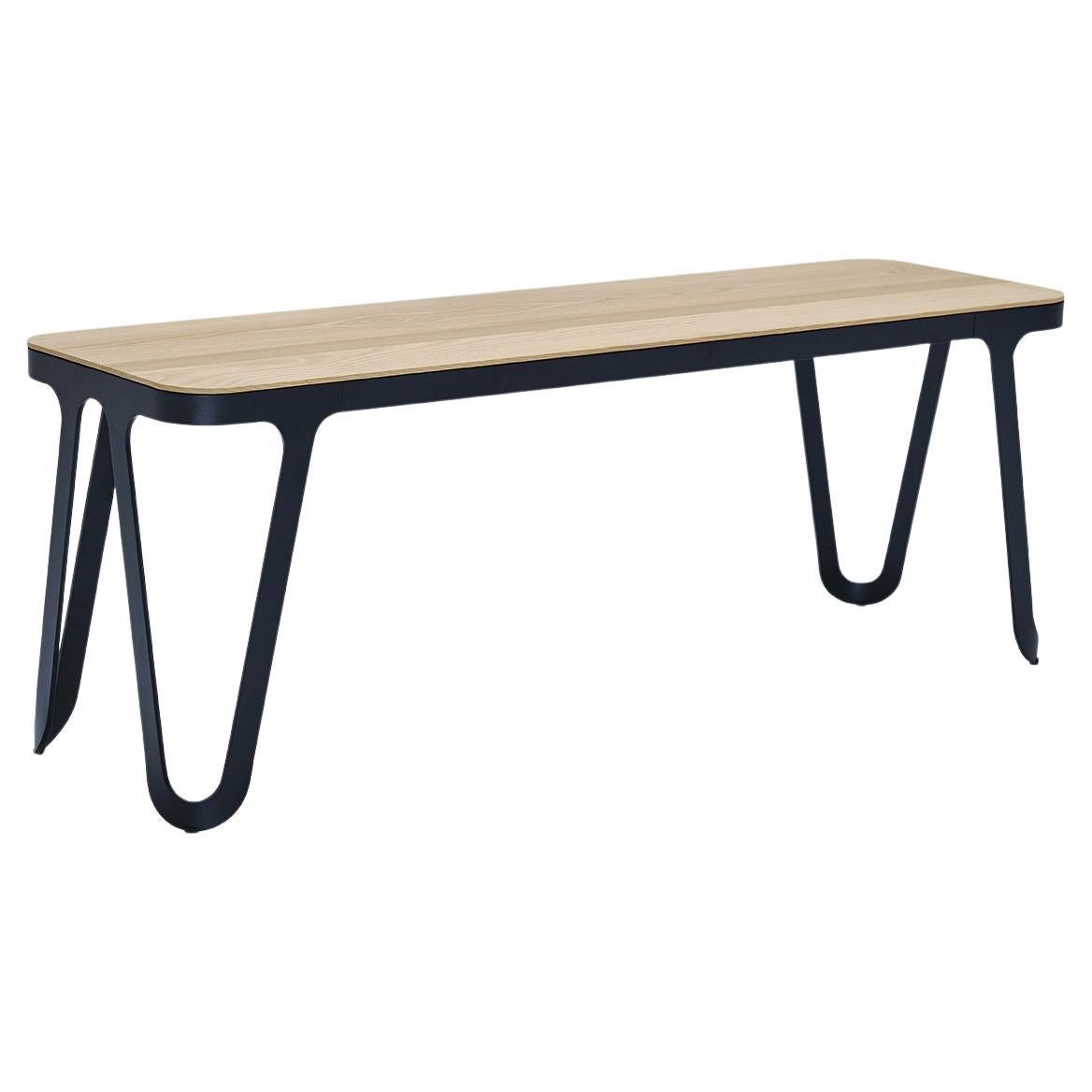 Loop Bench 240 Walnut by Sebastian Scherer For Sale at 1stDibs