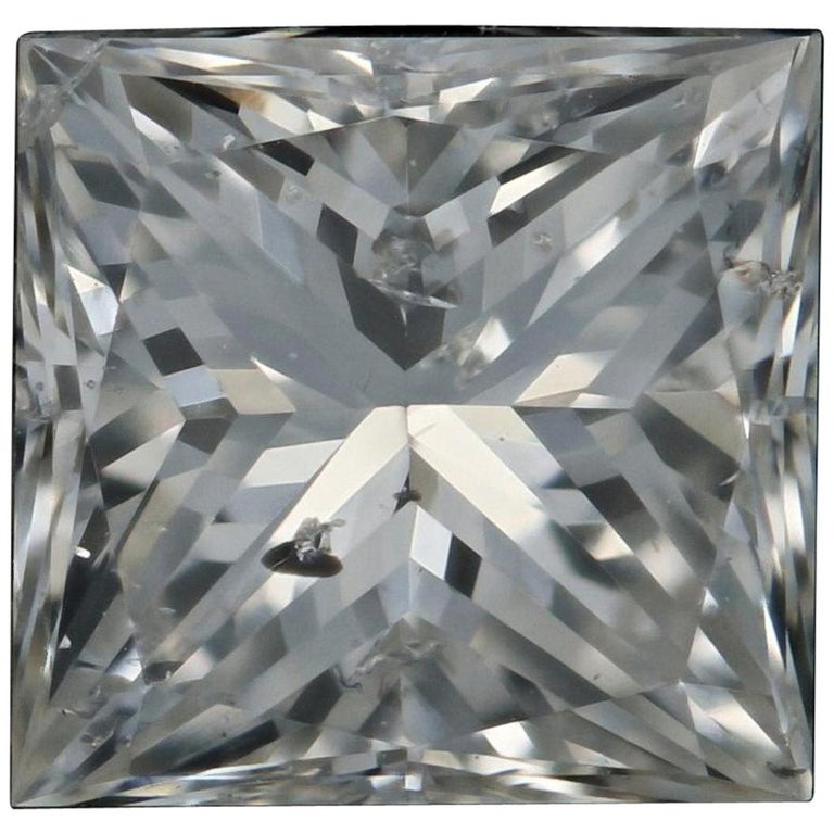 Loose Diamond, Princess Cut 1.06 Carat GIA J SI2 Solitaire For Sale at ...
