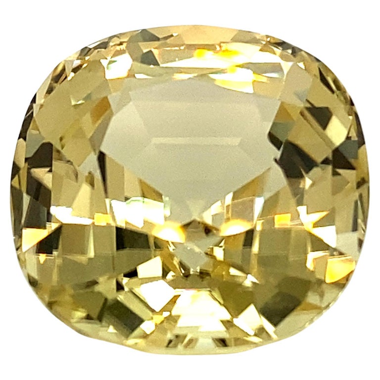 Loose Golden Tourmaline Gemstone 41.27 Carats Cushion Cut For Sale at ...