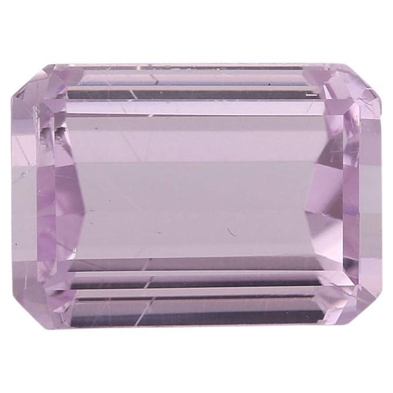 Loose kunzite in an octagonal step cut, approx. 14.3 ct, For Sale at ...
