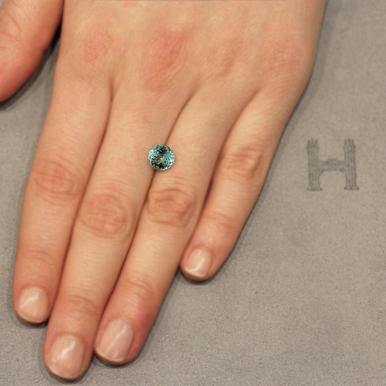 Loose Paraíba Tourmaline 1.80 Carats Ocean Blue Gemstone For Sale at ...