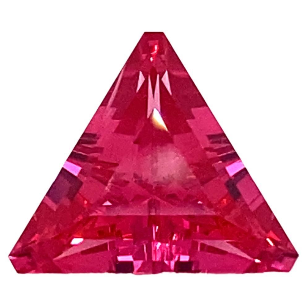 Bright Pinkish Red Garnet Gemstone 2.25 Carats Trilliant Cut Stone ...