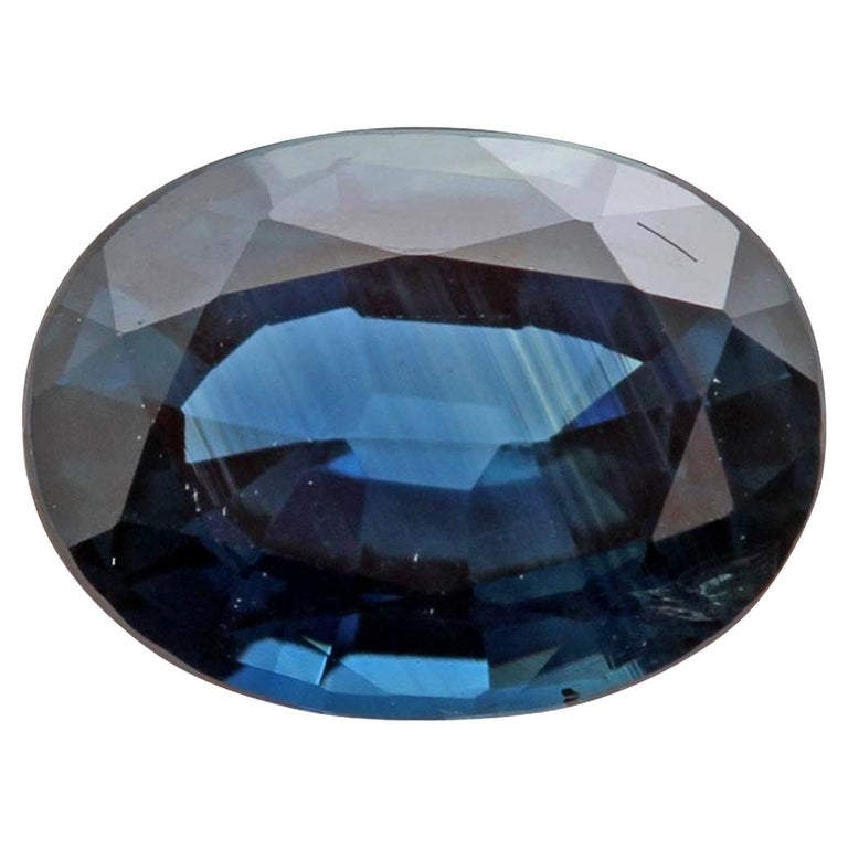 Loose Sapphire, Oval, Faceted, 1.43 Ct 'Heated' For Sale at 1stDibs