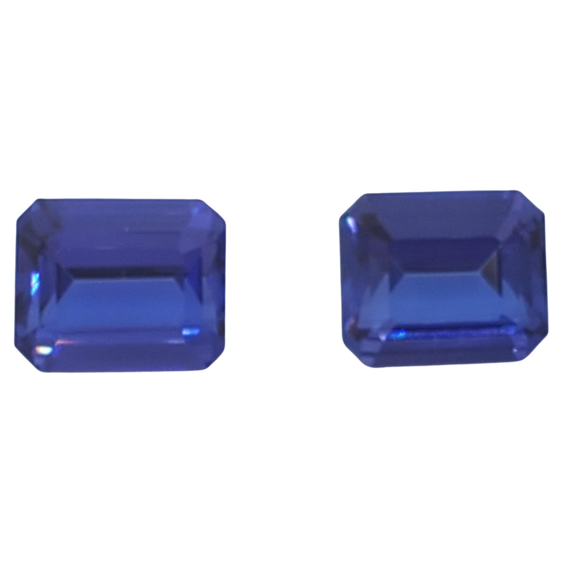 9.77 Ct Natural Tanzanite, Emerald Cut, AAA Color Top Quality, Loose ...