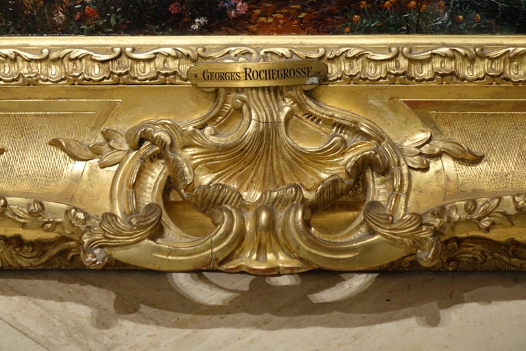 Looting of a Gallo-Roman Villa, Painting Signed Georges Rochegrosse at ...