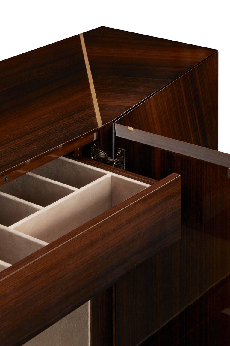 LORCA wood sideboard Lacquered with Wooden Inlaid Details For Sale at ...