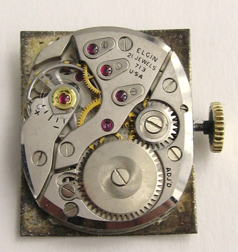 Lord Elgin 21 Jewels 14 Karat Gold Wristwatch Shockmaster at 1stDibs