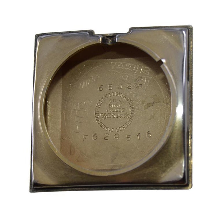 Lord Elgin Yellow Gold Filled Art Deco Automatic Watch, circa 1950s For ...