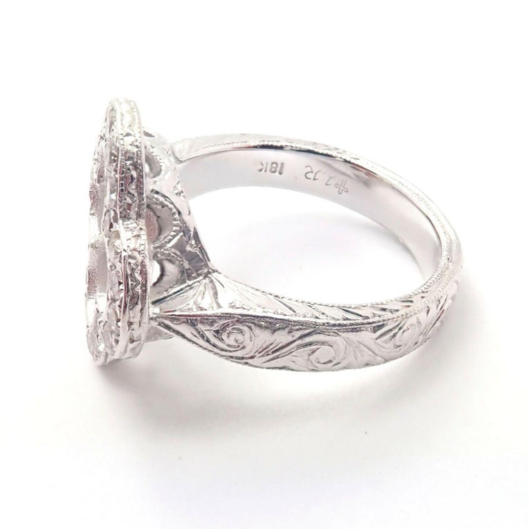 Loree Rodkin Diamond Clover White Gold Ring For Sale at 1stDibs