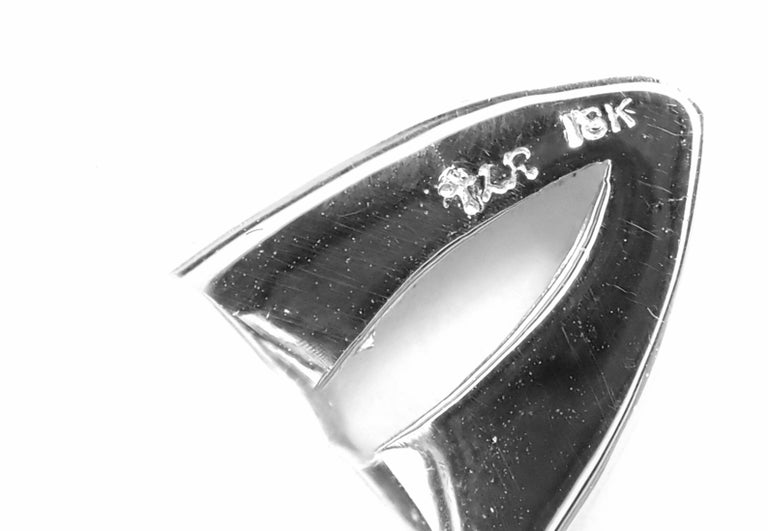 Loree Rodkin Diamond Fleur-de-Lis White Gold Ring For Sale at 1stDibs