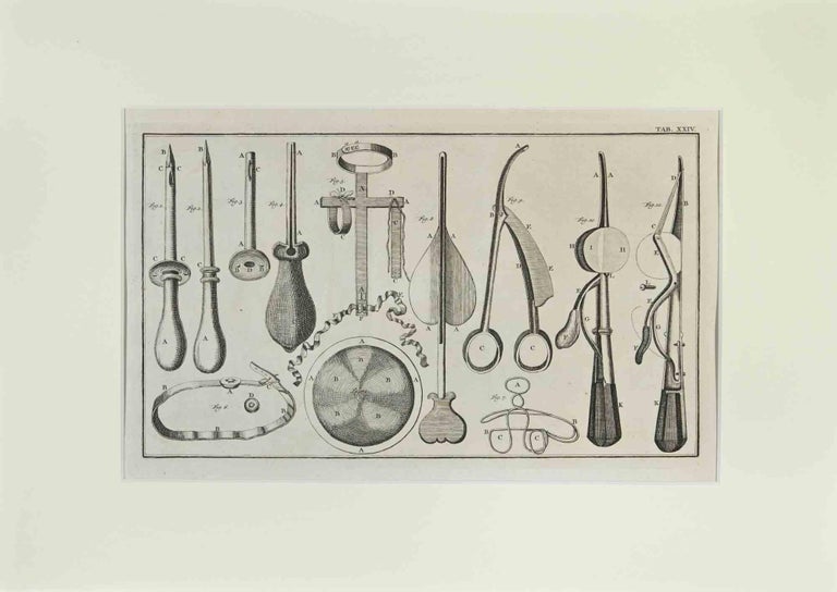 operating room instruments drawing