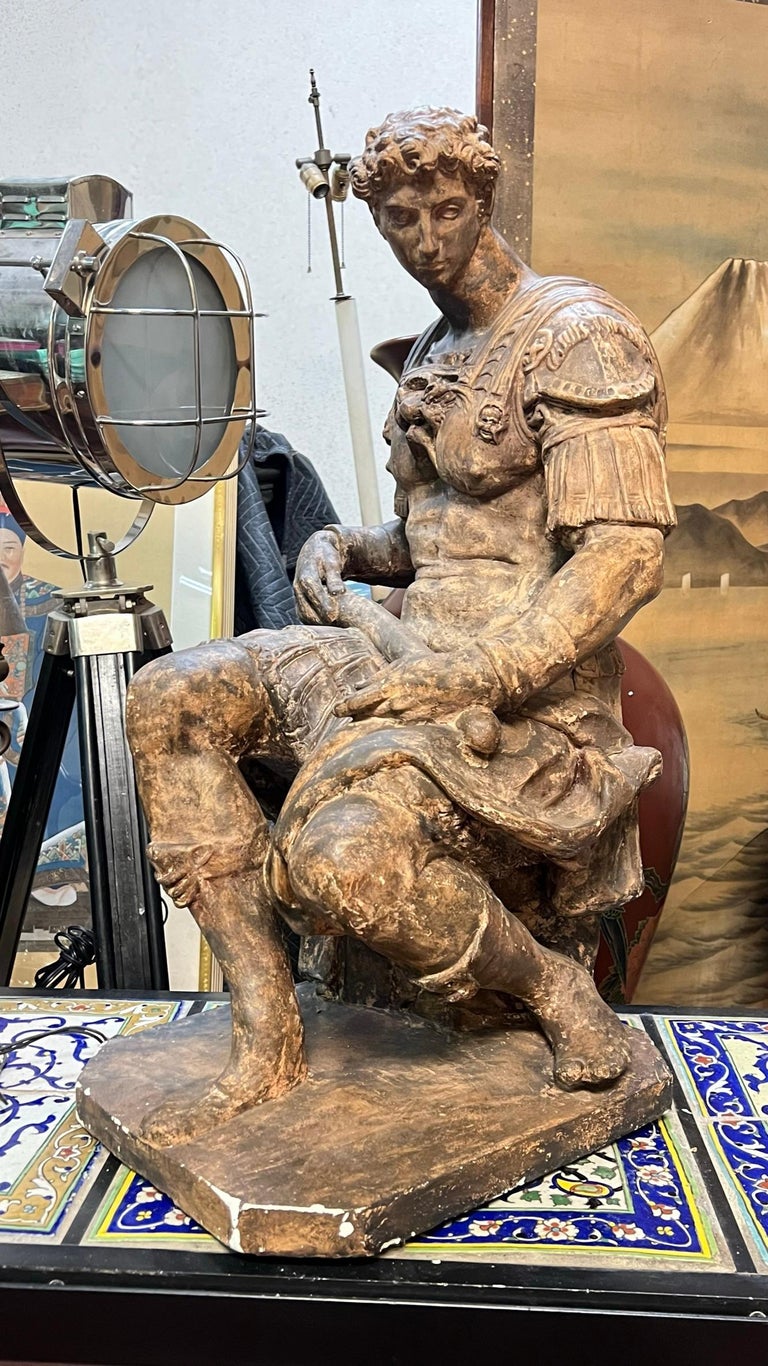 Lorenzo de Medici Plaster Sculpture After Michelangelo For Sale at 1stDibs