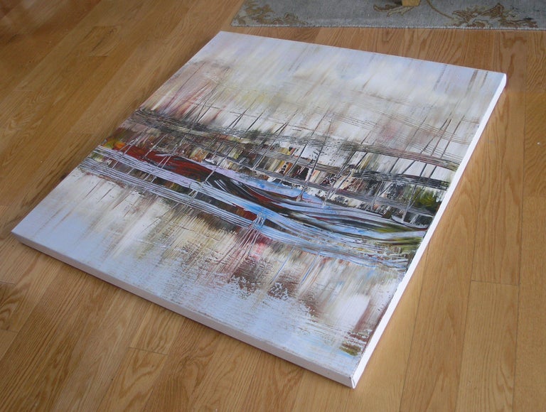 Loretta Kaltenhauser - Dockside, Painting, Acrylic on Canvas For Sale ...