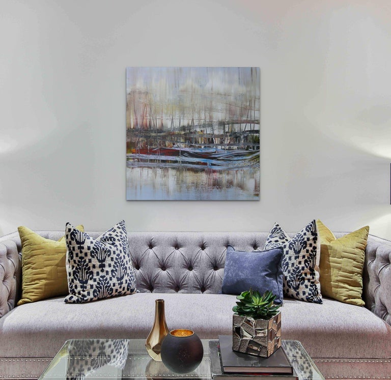 Loretta Kaltenhauser - Dockside, Painting, Acrylic on Canvas For Sale ...